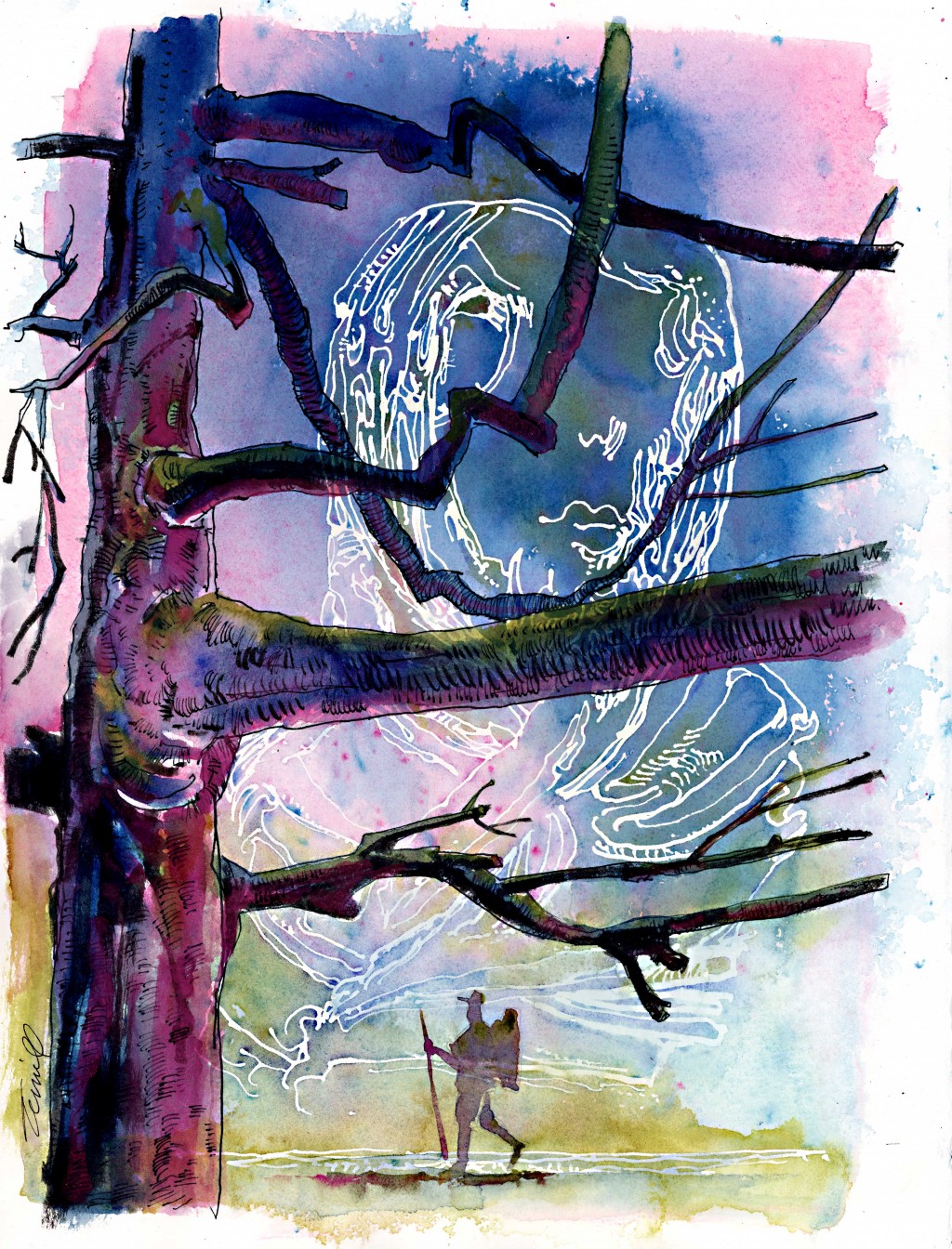 Will-o'-wisp drawing by David Terrill | Doodle Addicts