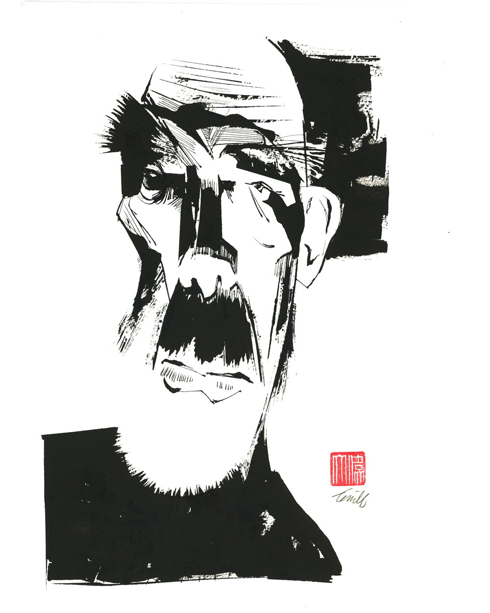 Razor Blade Ink Drawings drawing by David Terrill | Doodle Addicts