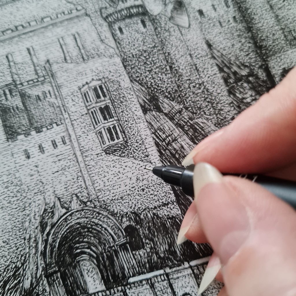 George's Dragon drawing by Julia Hill | Doodle Addicts