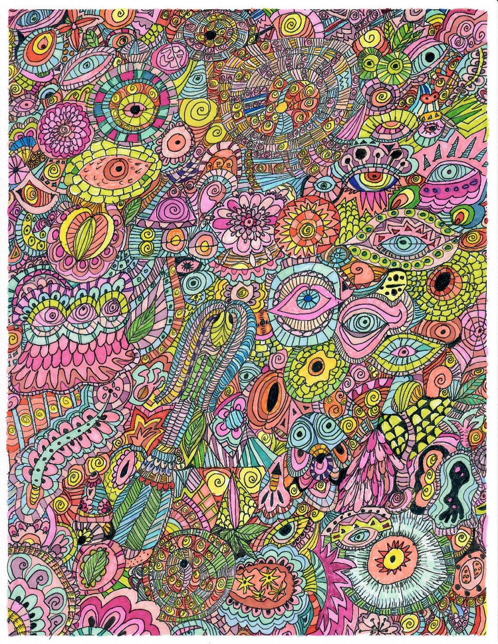 Into the void drawing by Lois Way | Doodle Addicts