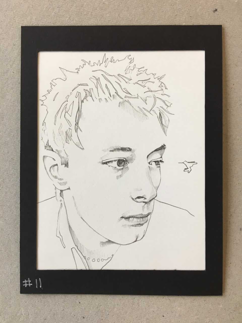 Thom Yorke drawing by Martin Varennes-Cooke | Doodle Addicts