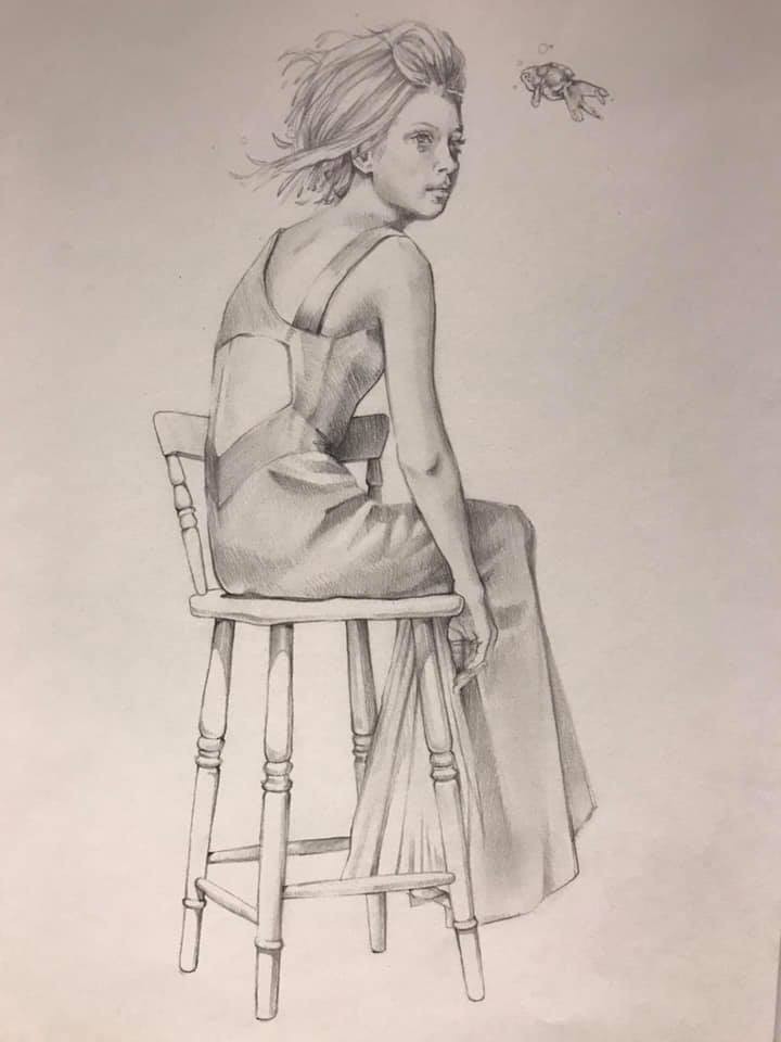 High Chair drawing by Martin Varennes-Cooke | Doodle Addicts