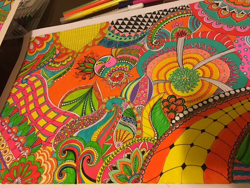 Let it Flow drawing by Aditi | Doodle Addicts