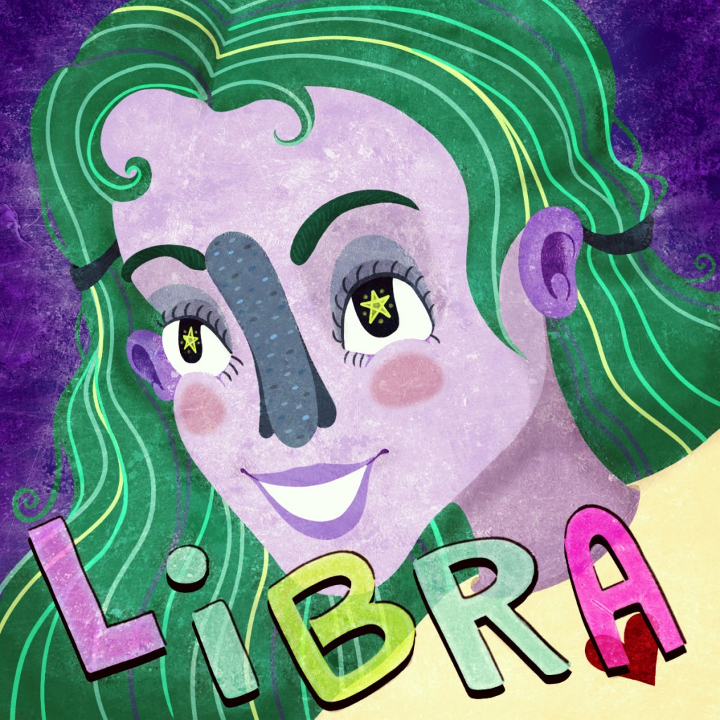 Libra! drawing by Hayley Patterson | Doodle Addicts