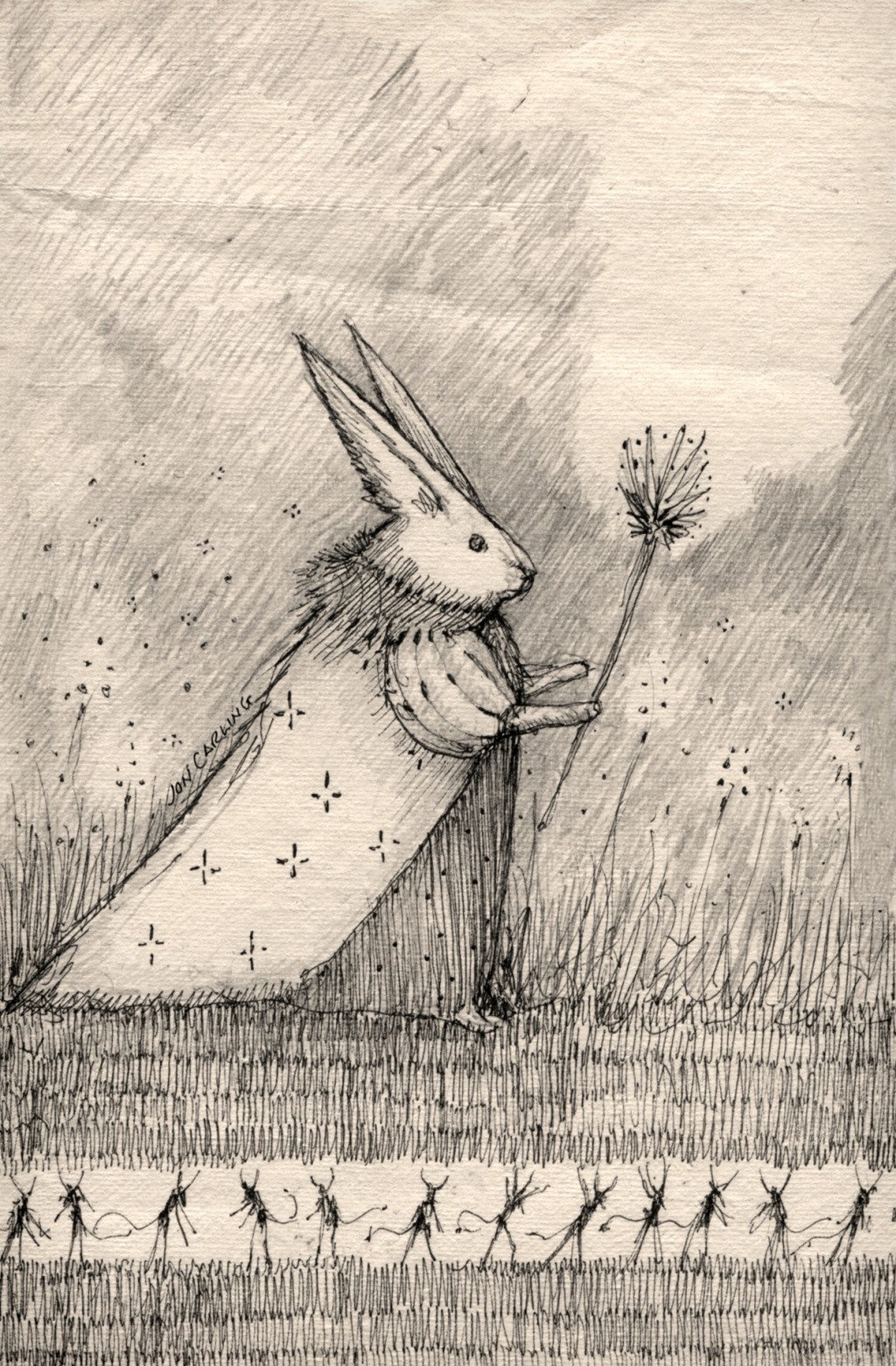 I can feel them drawing by Jon Carling | Doodle Addicts