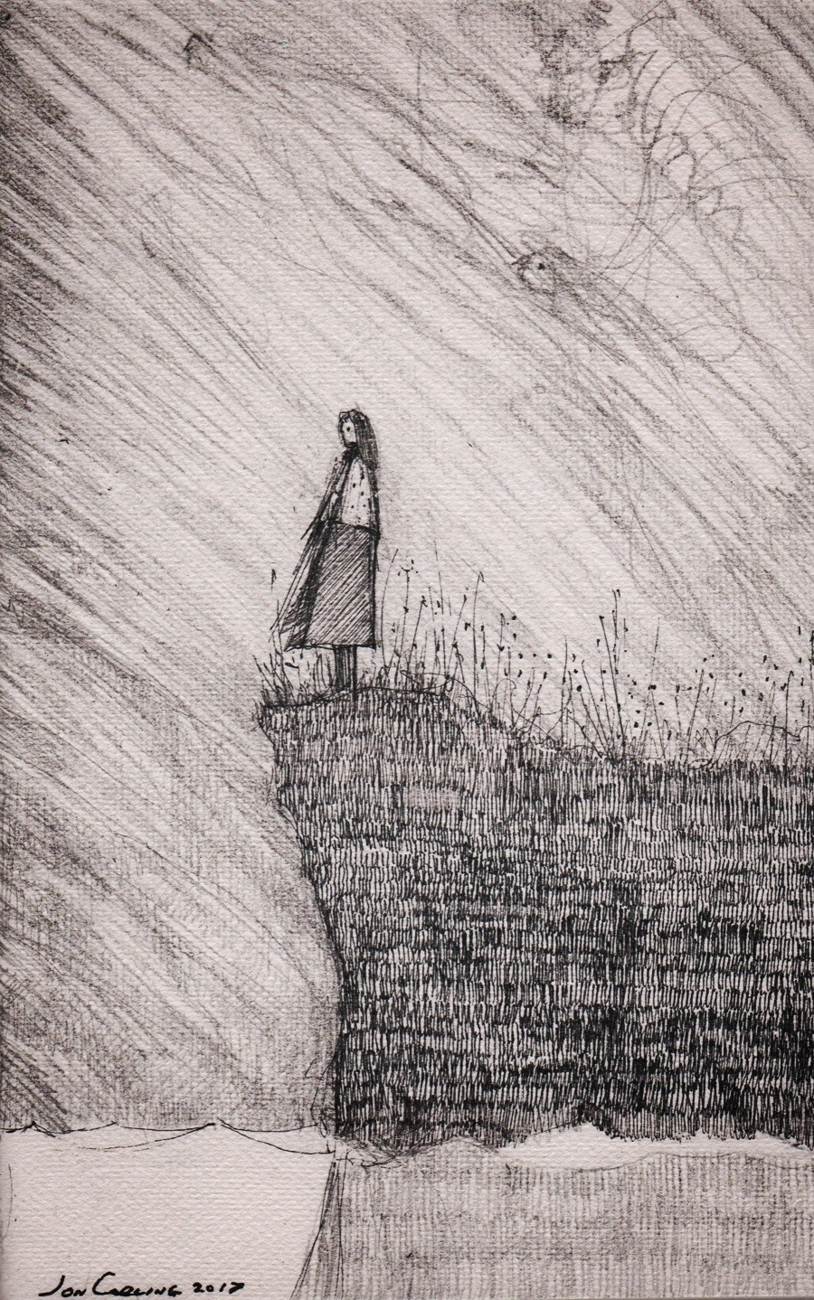 precipice drawing by Jon Carling | Doodle Addicts