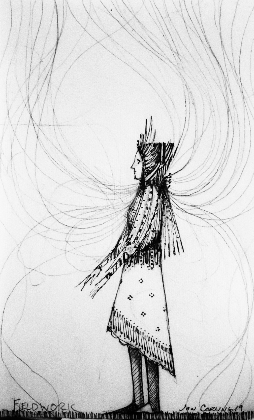 fieldwork drawing by Jon Carling | Doodle Addicts