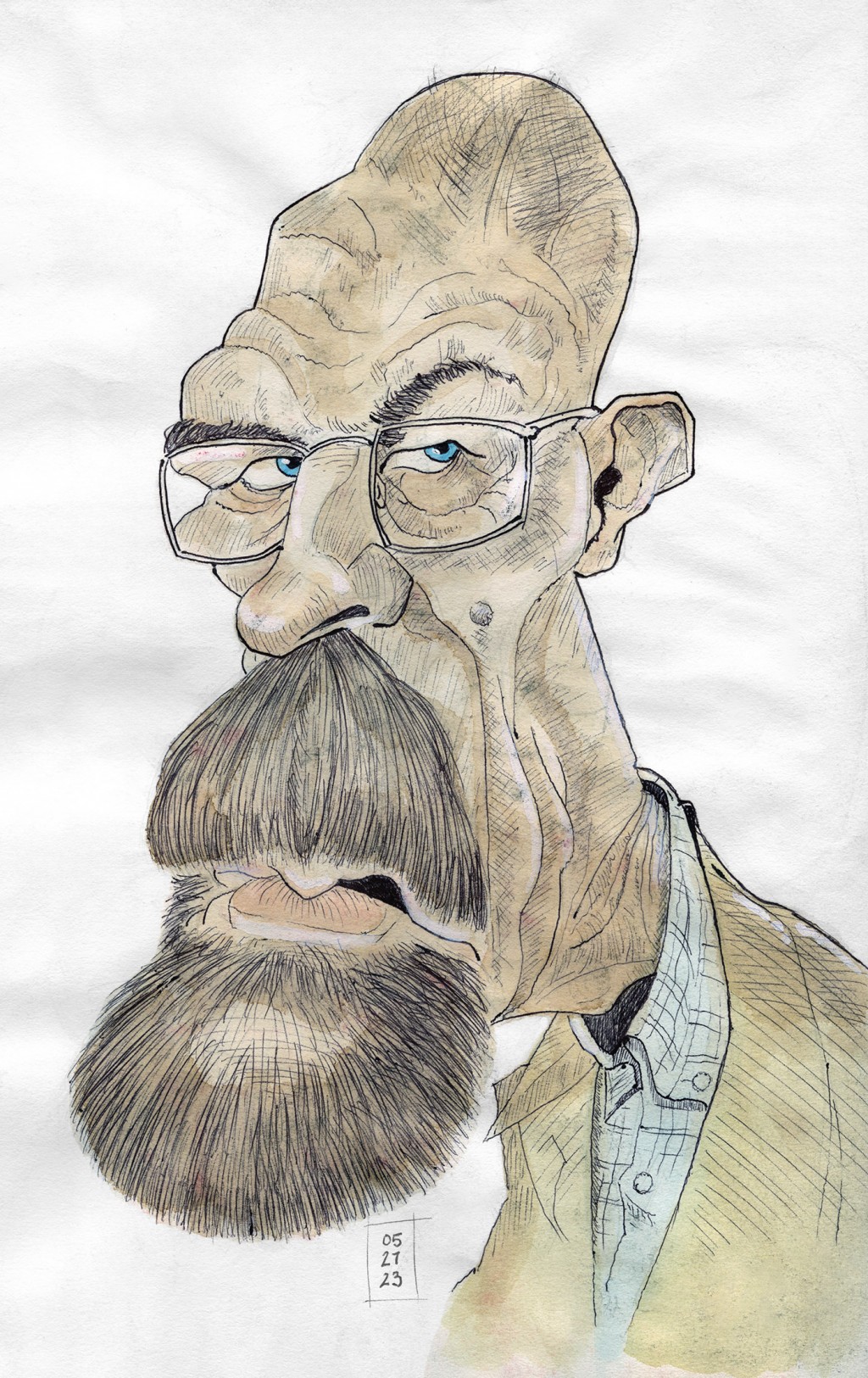 Walter White drawing by Darren Hester | Doodle Addicts