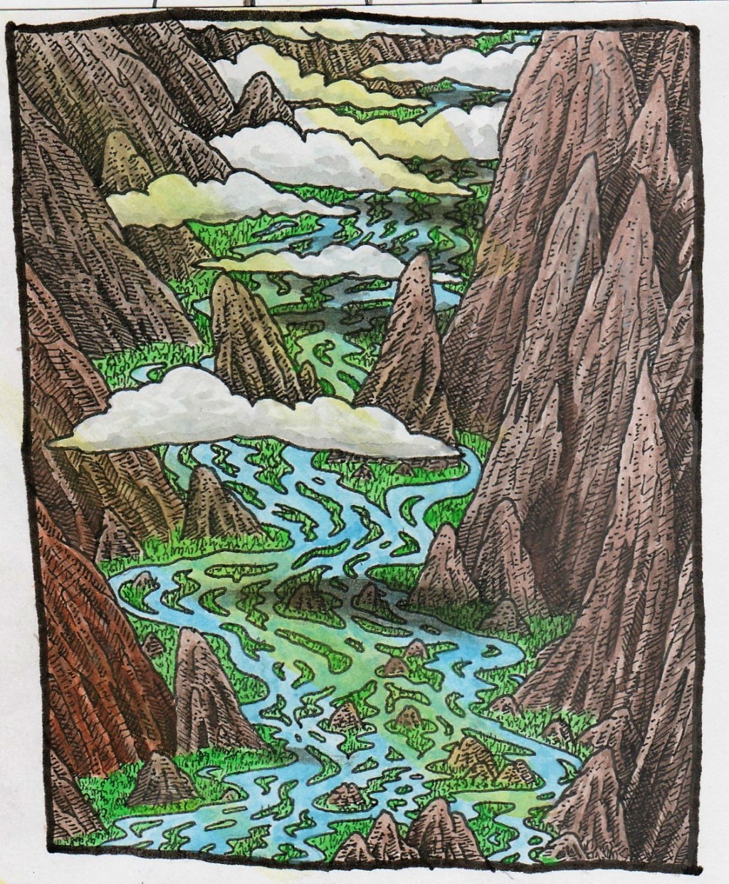 River Valley Drawing