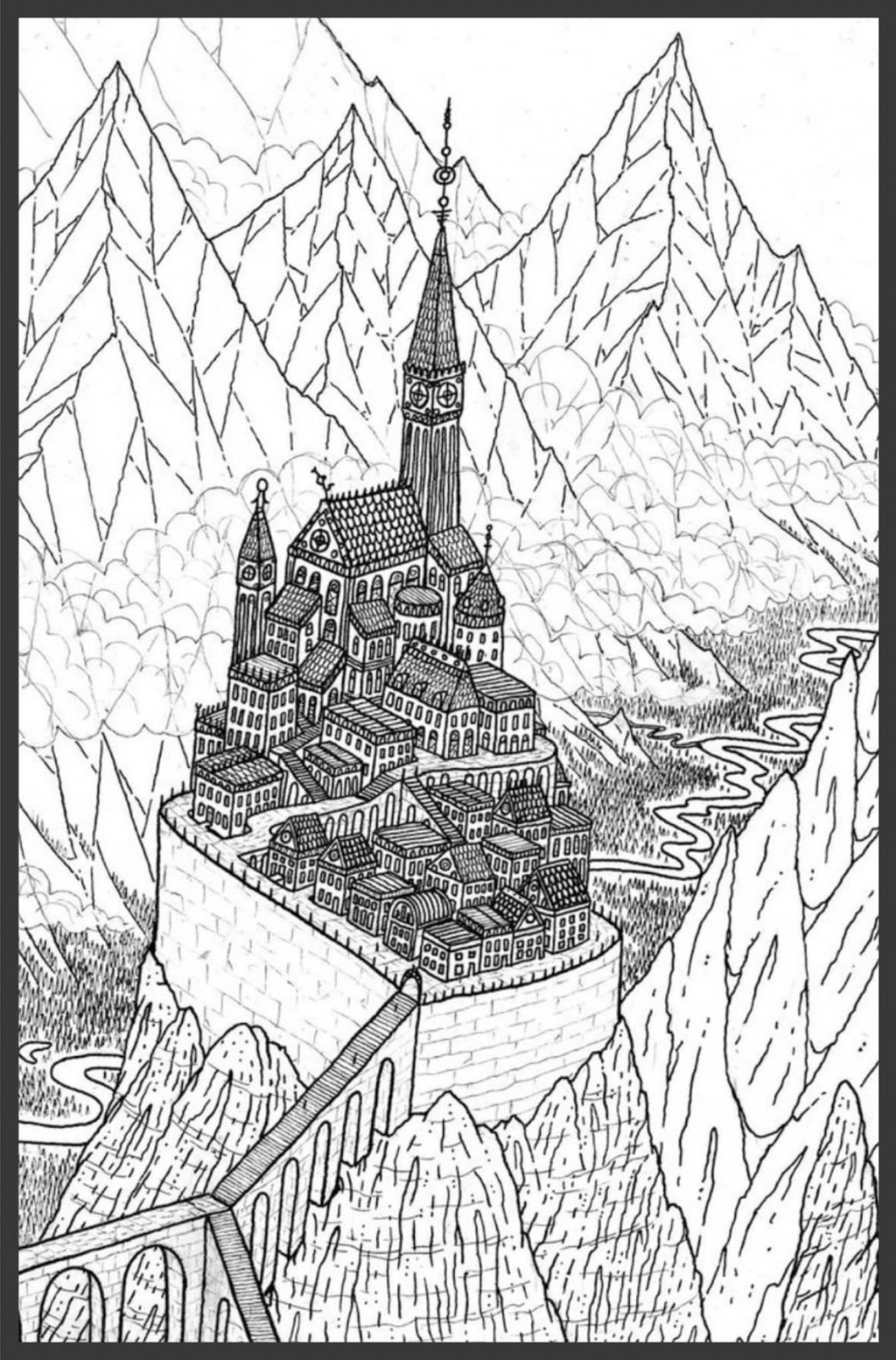 Sister Bob's Holy Convent for Bearded Nuns drawing by Kevin Loftus ...