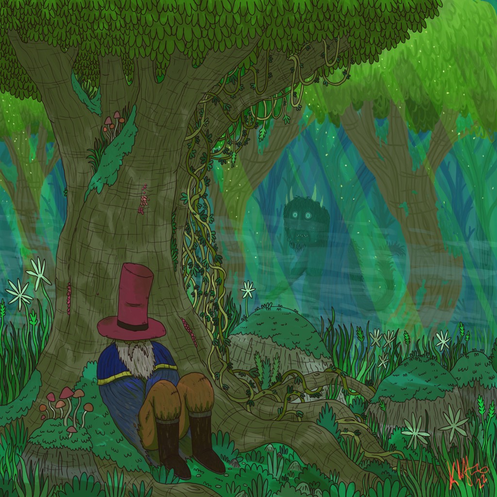 An uneasy slumber drawing by Kevin Loftus | Doodle Addicts