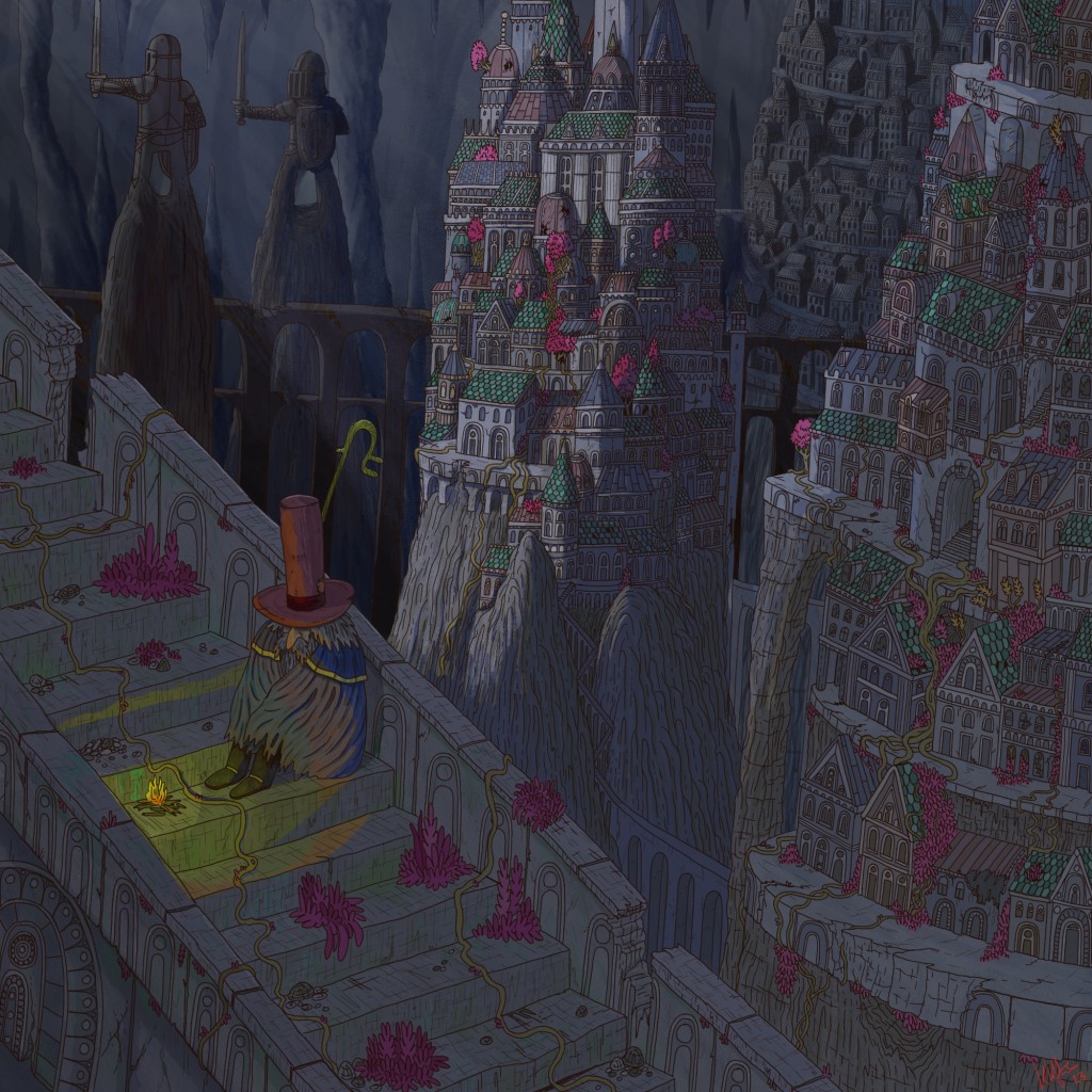 The upper realms. drawing by Kevin Loftus | Doodle Addicts