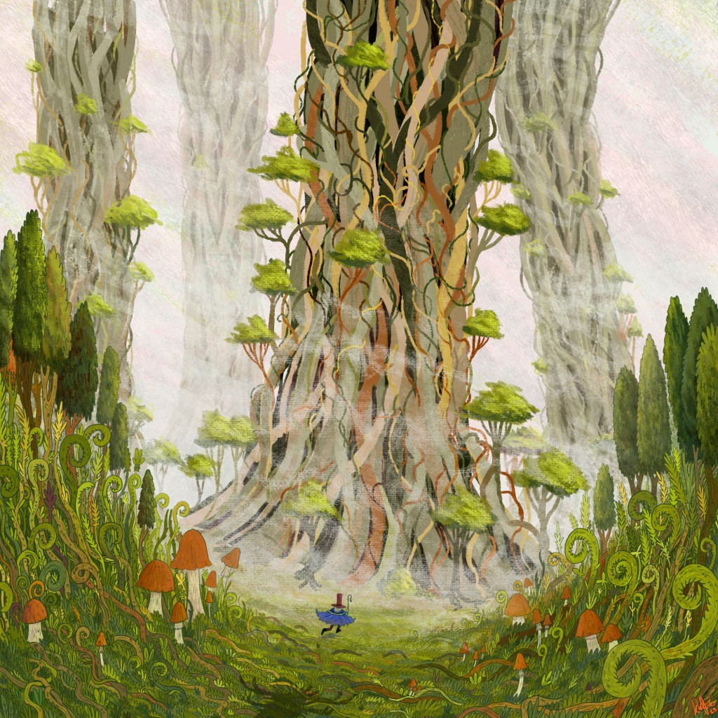 The Dreadwood trees drawing by Kevin Loftus | Doodle Addicts