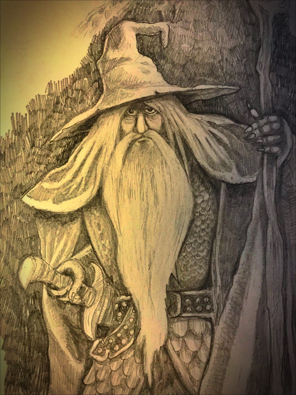 Wizard pencil thing drawing by Mark Shillaker | Doodle Addicts