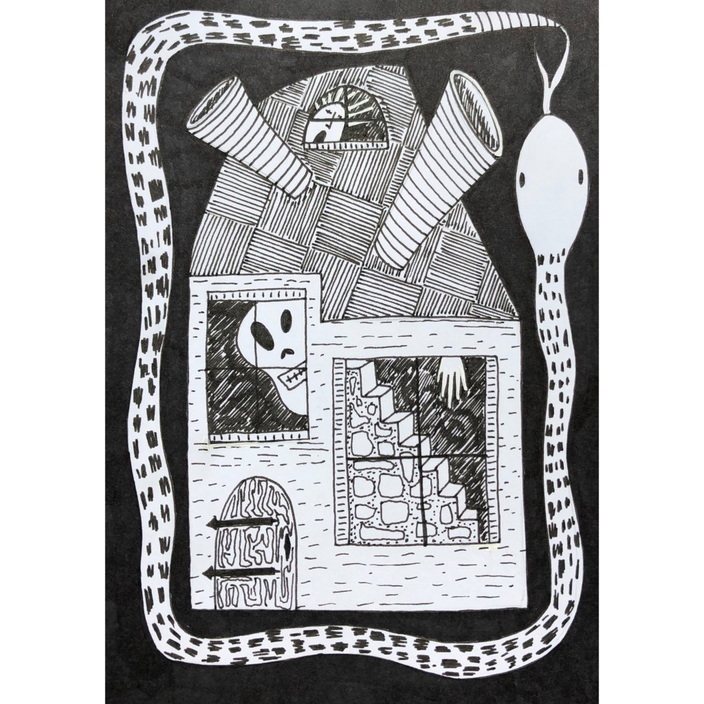 Dungeon drawing by Shari Wolf | Doodle Addicts