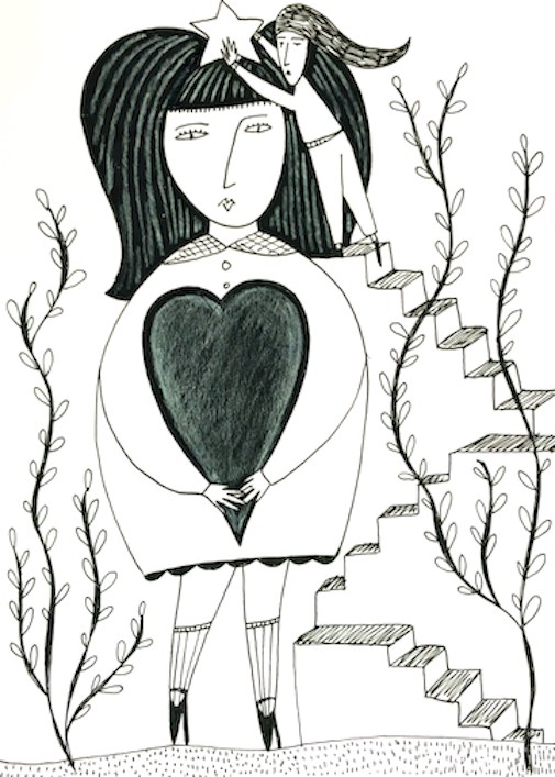 Stairs drawing by Shari Wolf | Doodle Addicts