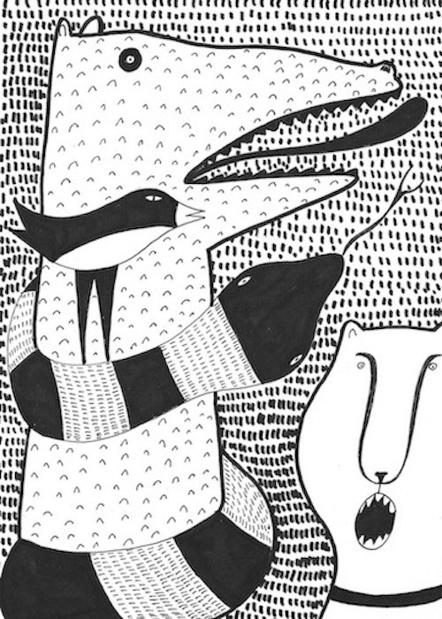 Snake drawing by Shari Wolf | Doodle Addicts