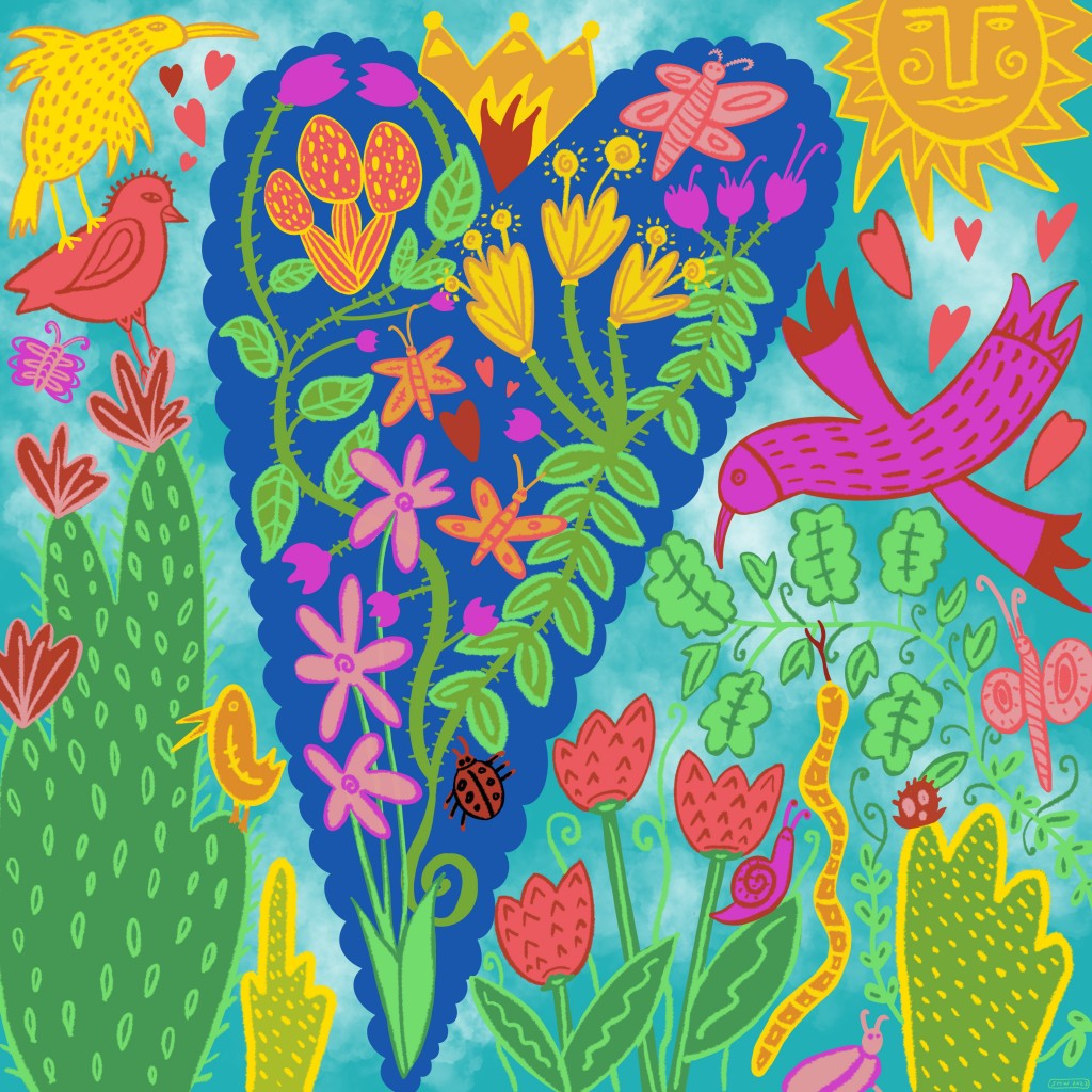 Groove Is In The Heart drawing by Shari Wolf | Doodle Addicts