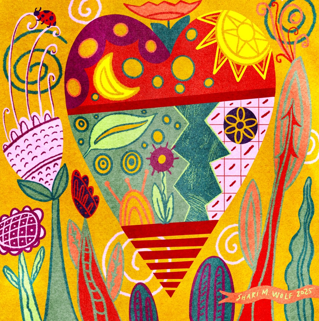 Crossover drawing by Shari Wolf | Doodle Addicts