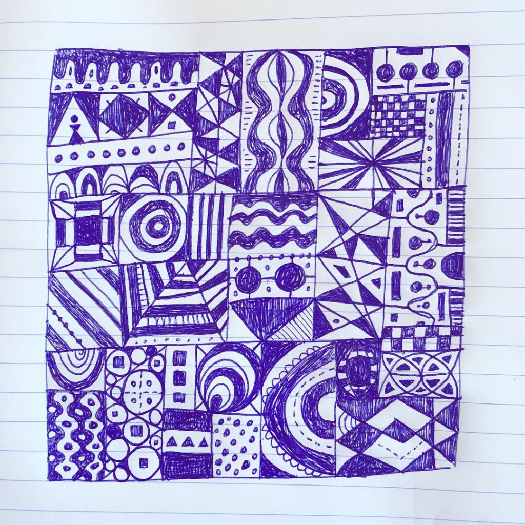 Doodle Quilt drawing by Nate Padavick | Doodle Addicts