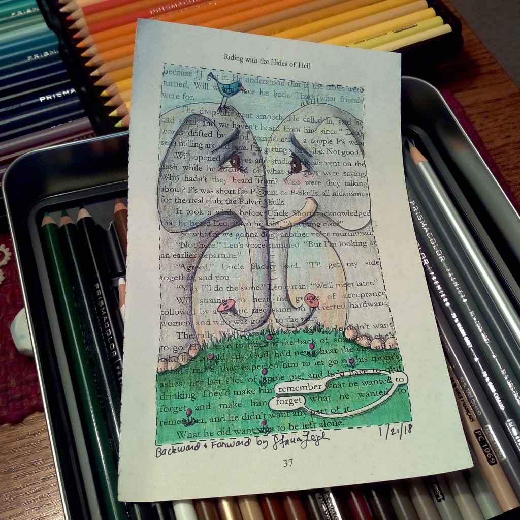 Backward and Forward drawing by Stacia Leigh | Doodle Addicts