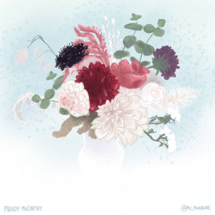 Bouquet from We Adore Flowers drawing by Mandy | Doodle Addicts