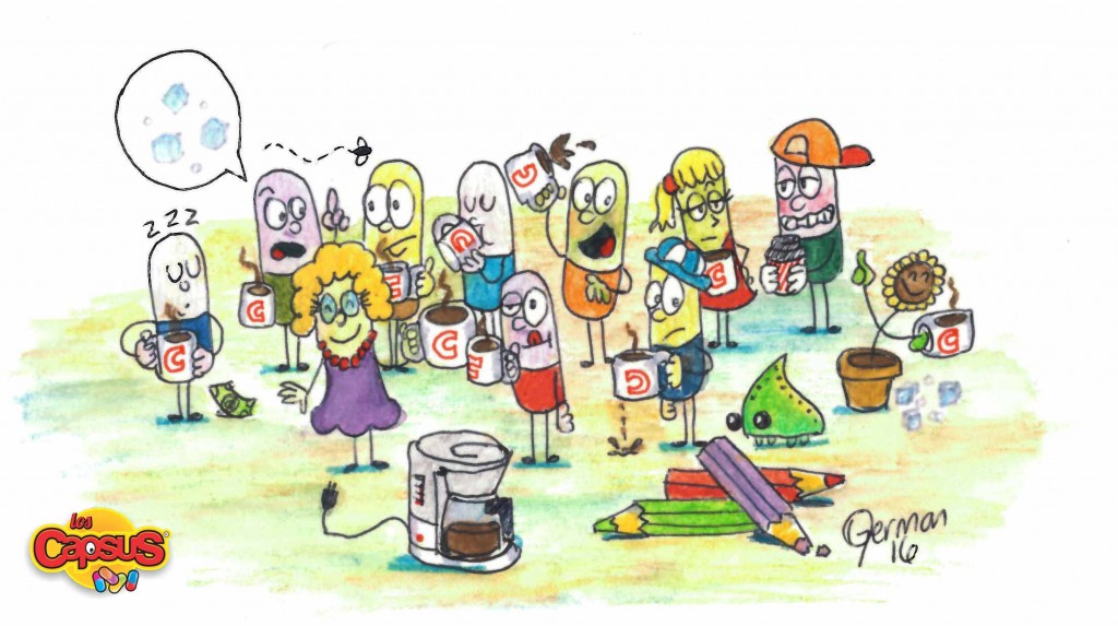 café! drawing by German Chacón U. | Doodle Addicts