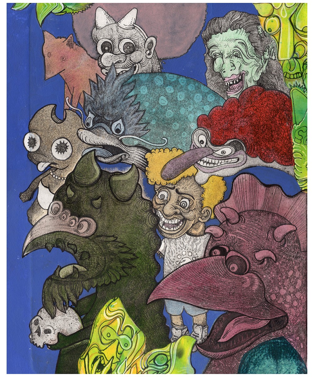 Gaggle of Misfits drawing by Austin Dodson | Doodle Addicts