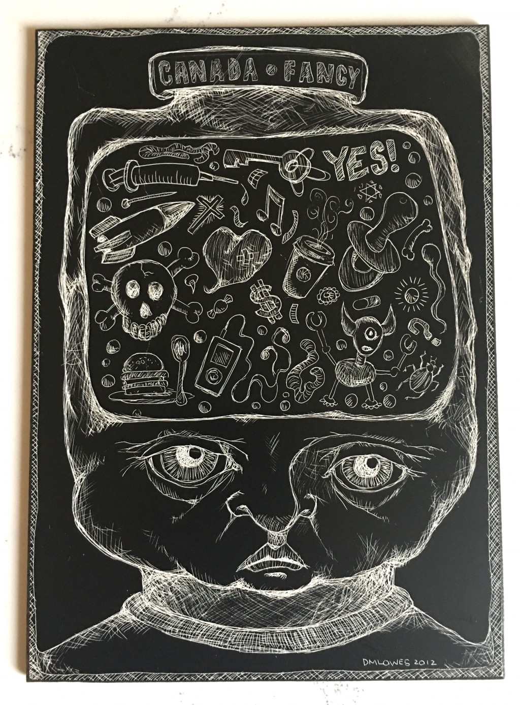 Jar Head drawing by Derek Lowes | Doodle Addicts