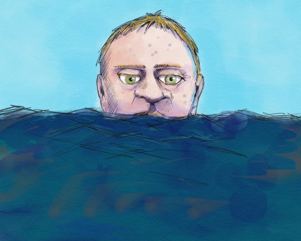 Swim drawing by Derek Lowes | Doodle Addicts