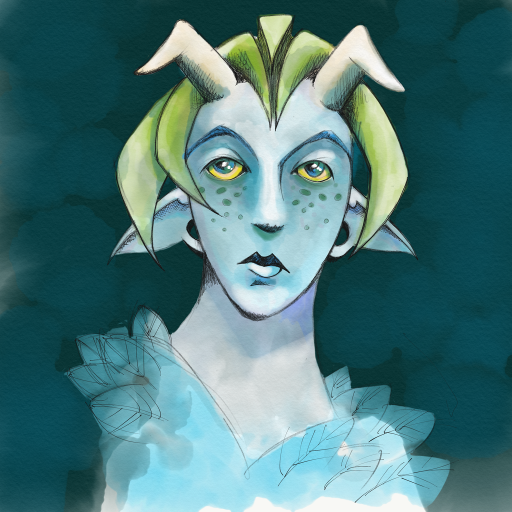 Nymph? drawing by Derek Lowes | Doodle Addicts