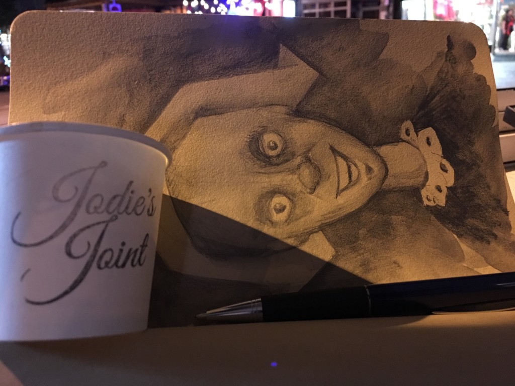 Jodie’s Joint... drawing by Derek Lowes | Doodle Addicts