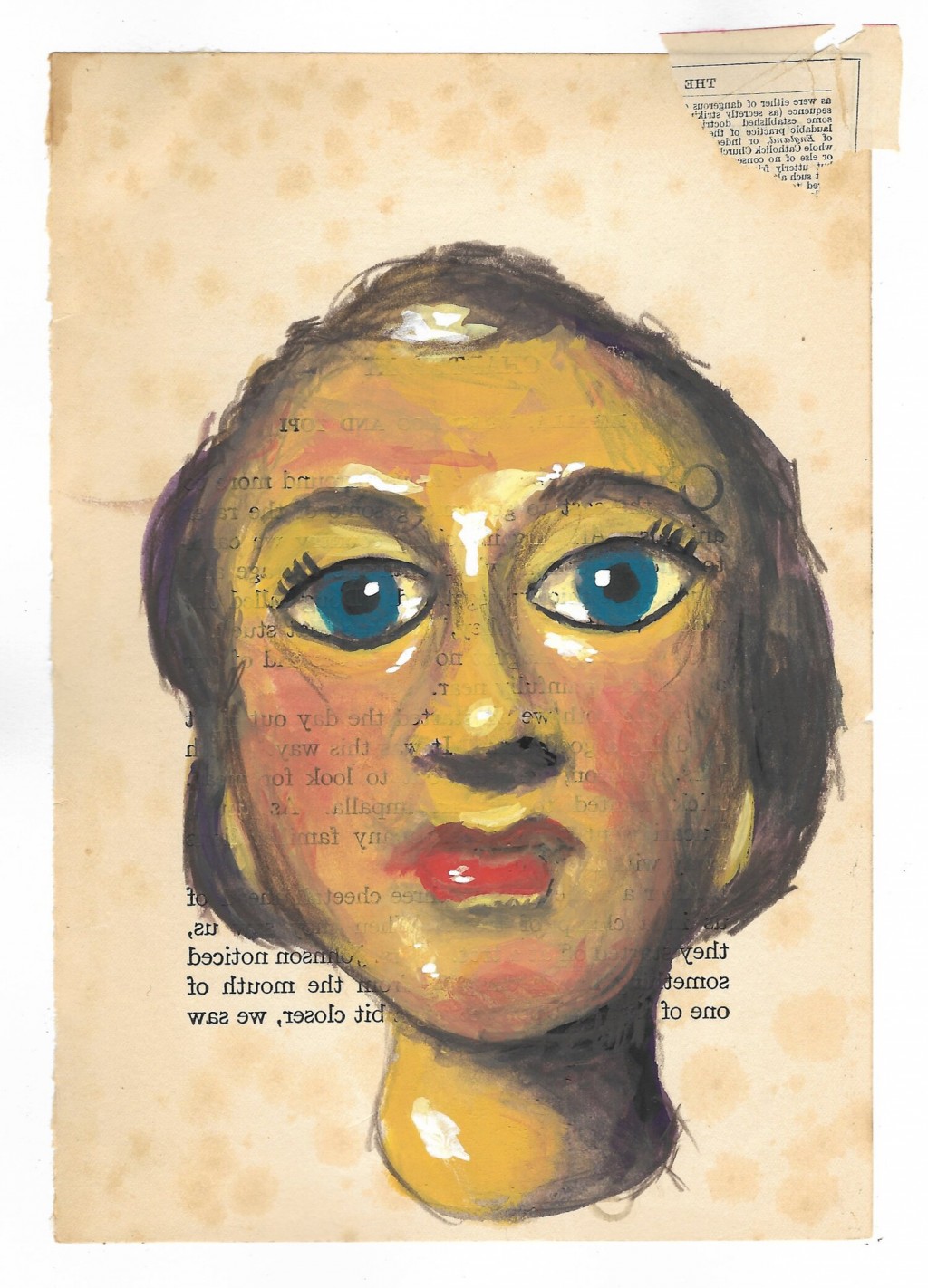 The Woman Puppet from Rome drawing by Derek Lowes | Doodle Addicts