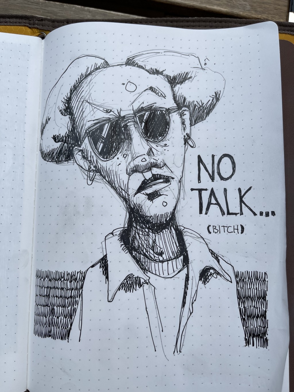 Drinking and Drawing drawing by Derek Lowes | Doodle Addicts