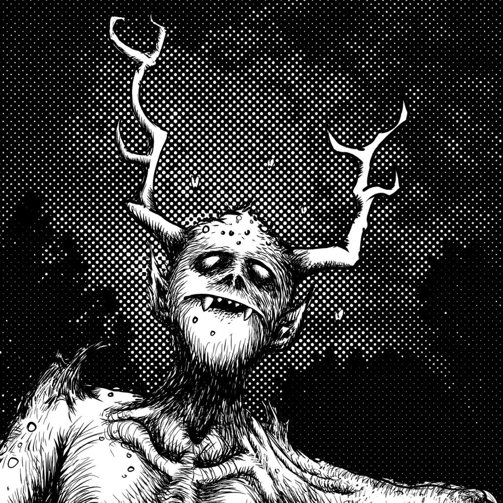 The Devil Watching drawing by Derek Lowes | Doodle Addicts