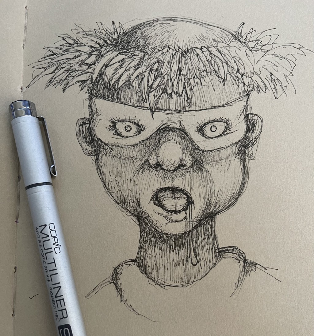 whaaa? drawing by Derek Lowes | Doodle Addicts
