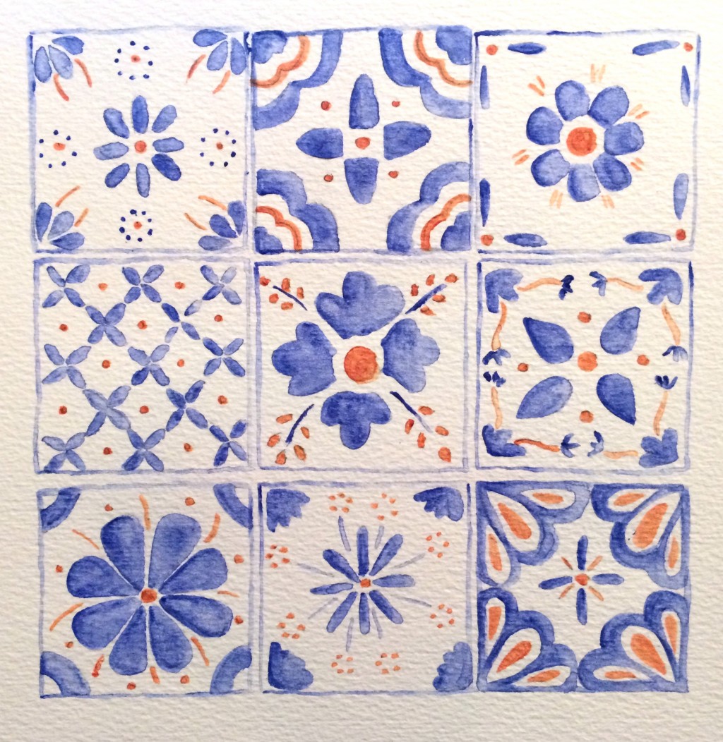 Mexican tile drawing by neomi david | Doodle Addicts