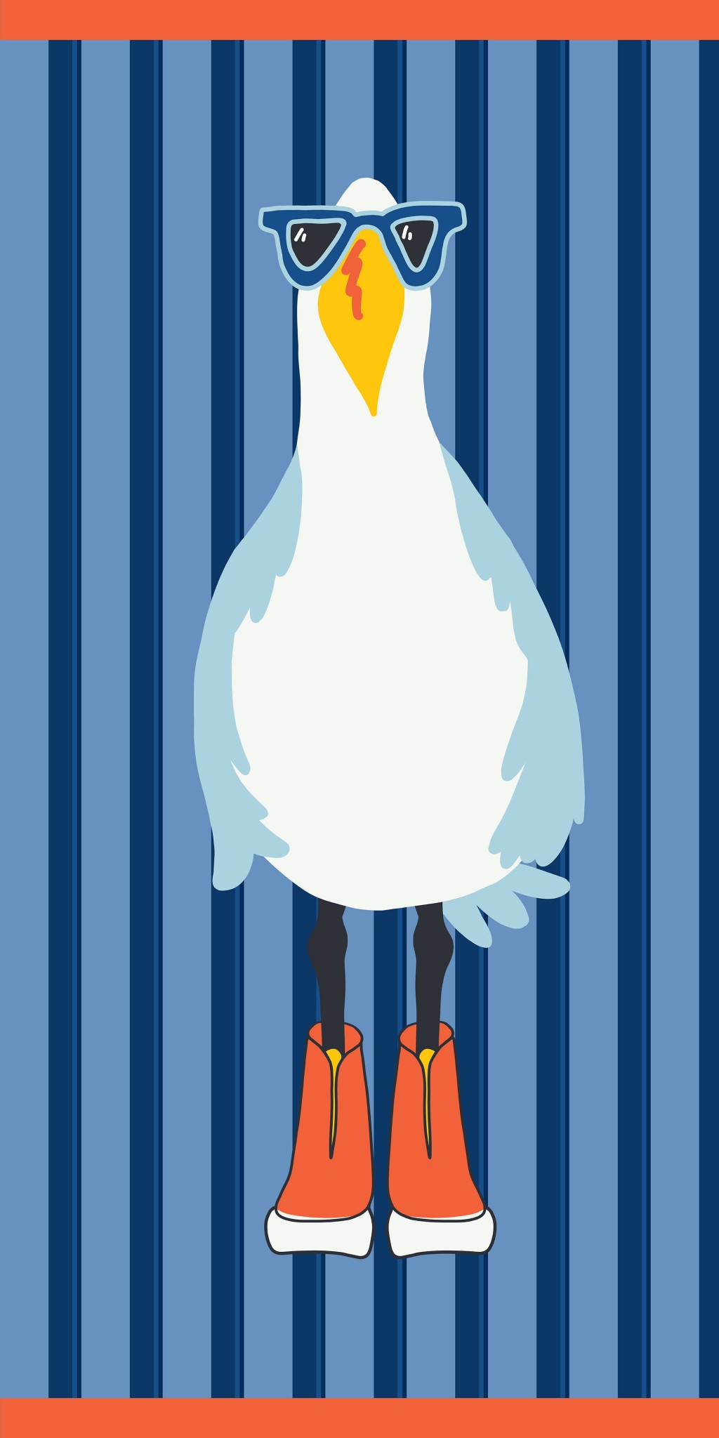 Seagull Sam drawing by Jennifer Kuhr | Doodle Addicts