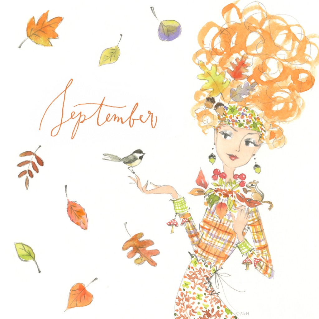 September drawing by Anne Keenan Higgins | Doodle Addicts