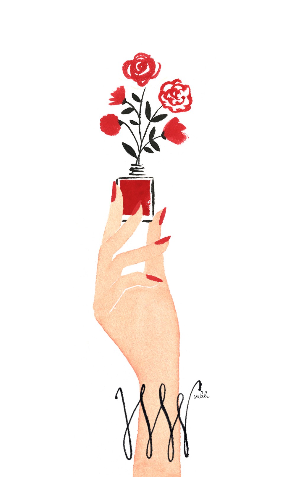 Mani drawing by Anne Keenan Higgins | Doodle Addicts