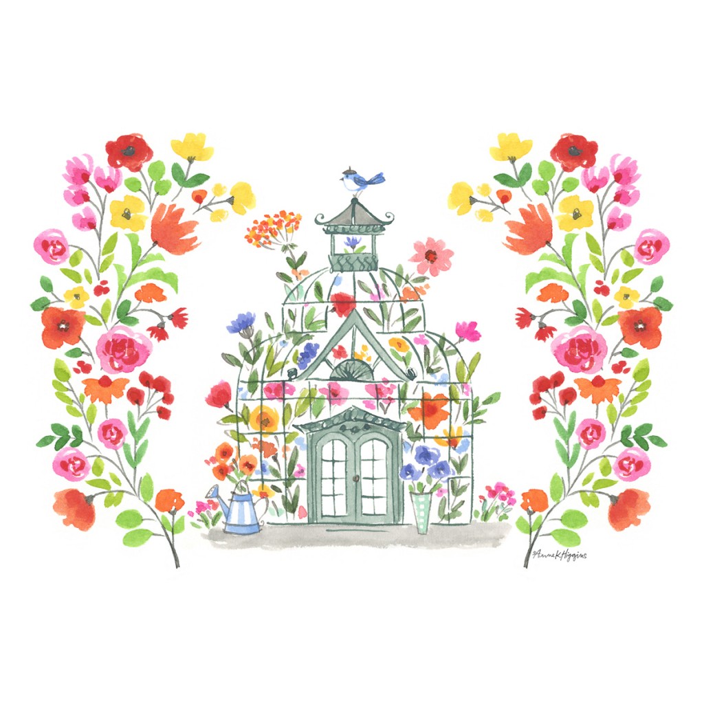Greenhouse drawing by Anne Keenan Higgins | Doodle Addicts