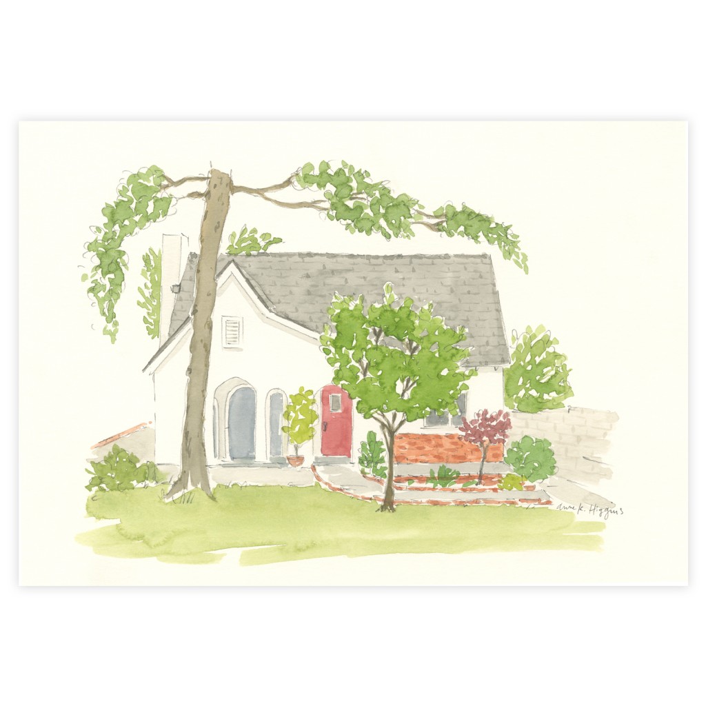 LA Homes Project drawing by Anne Keenan Higgins | Doodle Addicts