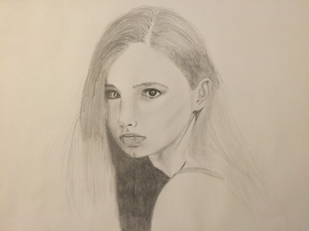 Drawing a Model drawing by Lone Stag | Doodle Addicts