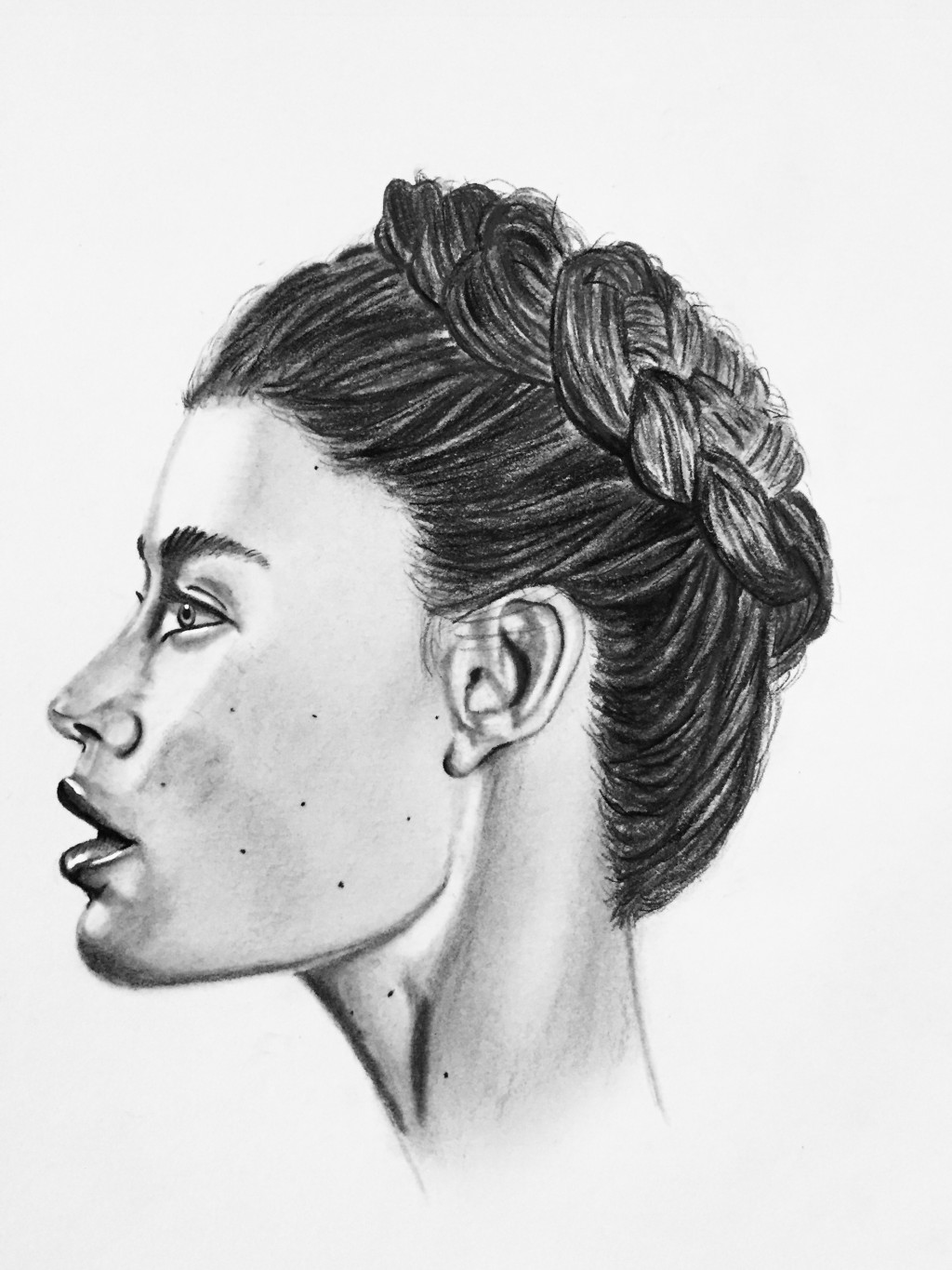 Profile Drawing drawing by Lone Stag | Doodle Addicts