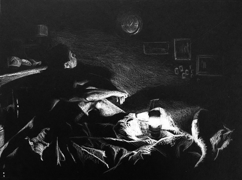 Insomnia drawing by Karen Lin | Doodle Addicts