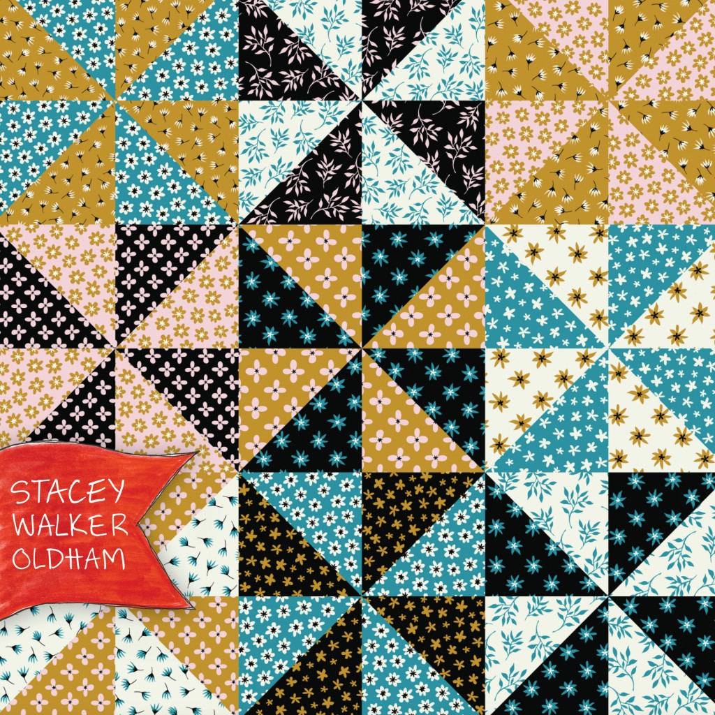 pinwheel patchwork drawing by stacey walker oldham | Doodle Addicts