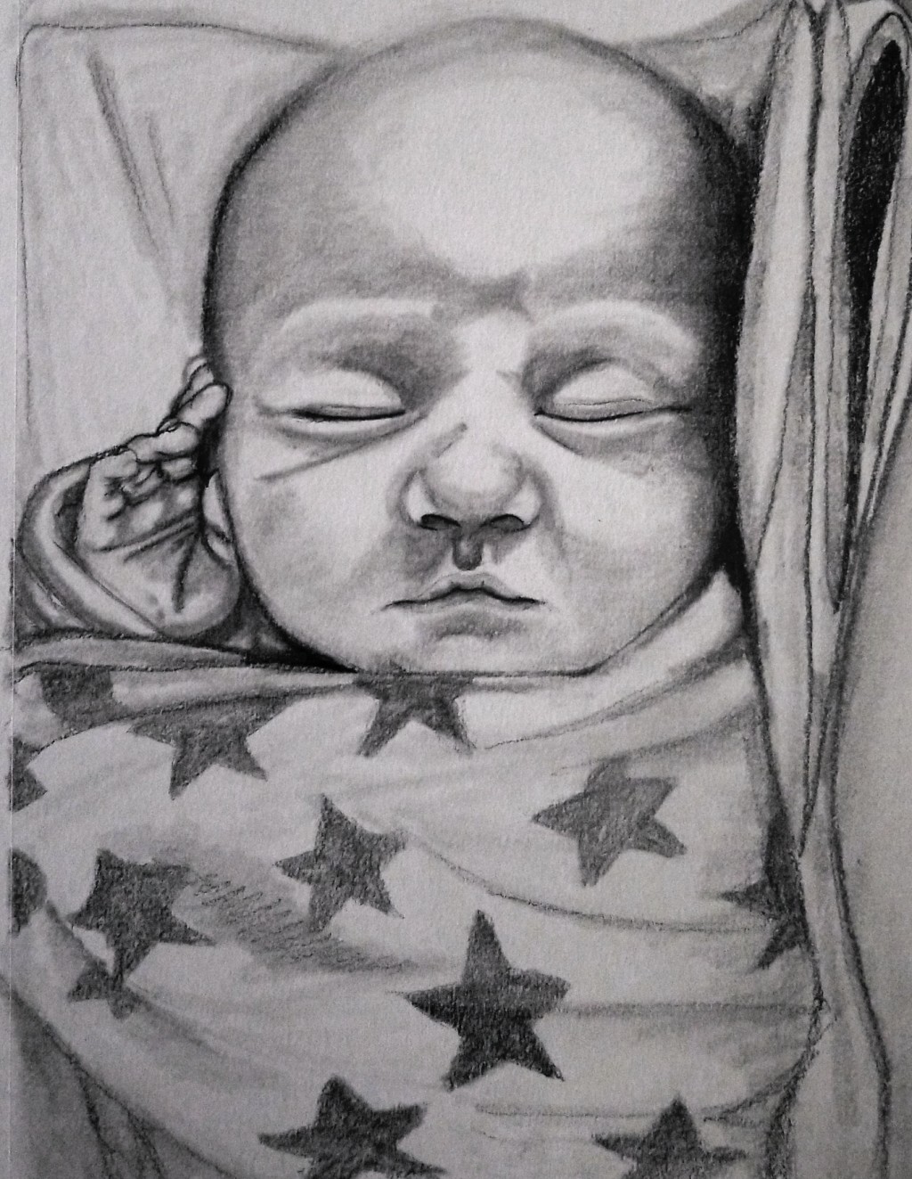 My beautiful baby girl drawing by Tyler vevea | Doodle Addicts
