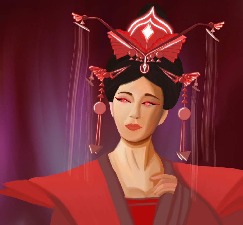 The red princess drawing by Ester | Doodle Addicts