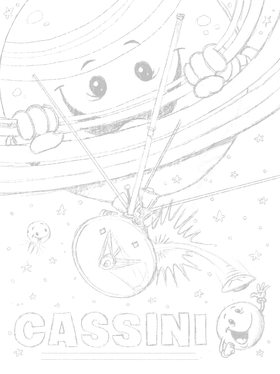 Cassini Probe Drawn