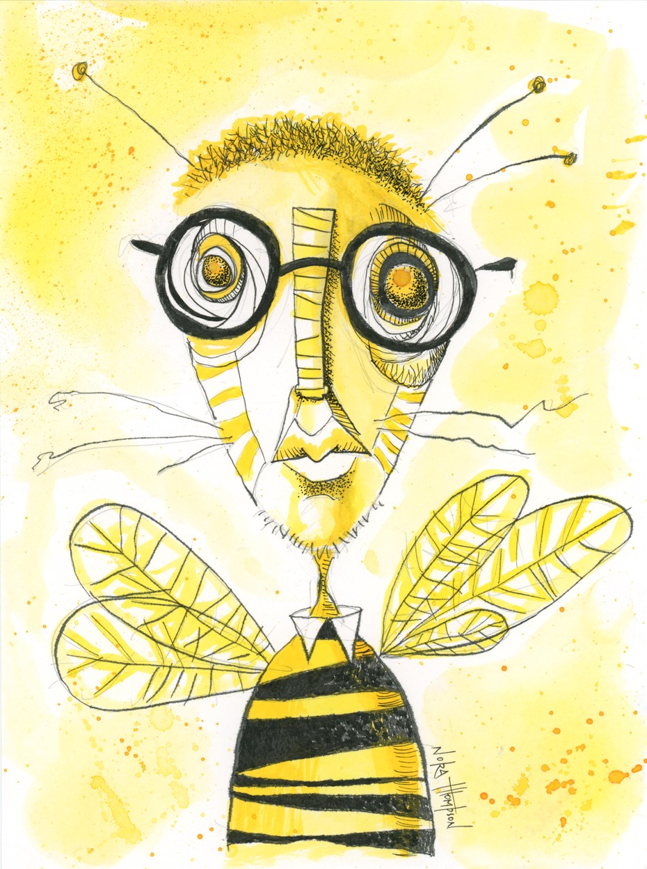 To Bee or Not to Bee drawing by Nora Thompson | Doodle Addicts